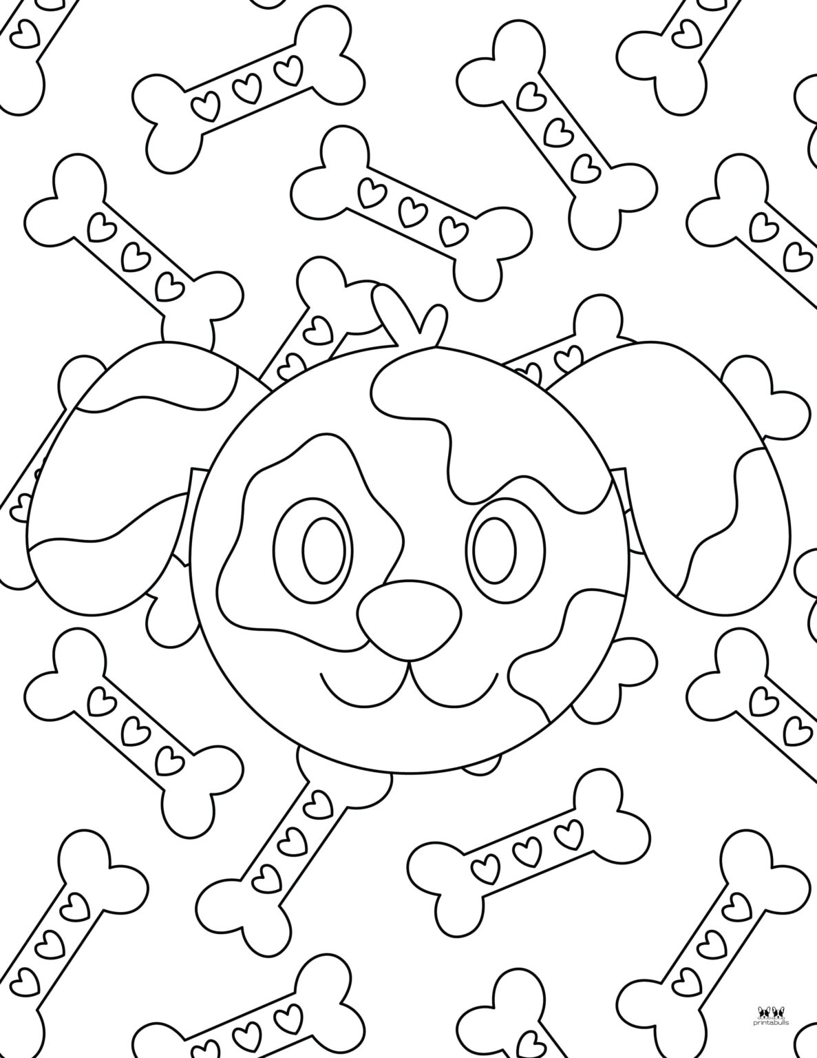 Puppy Valentine's Day Coloring Pages - FREE | Printabulls