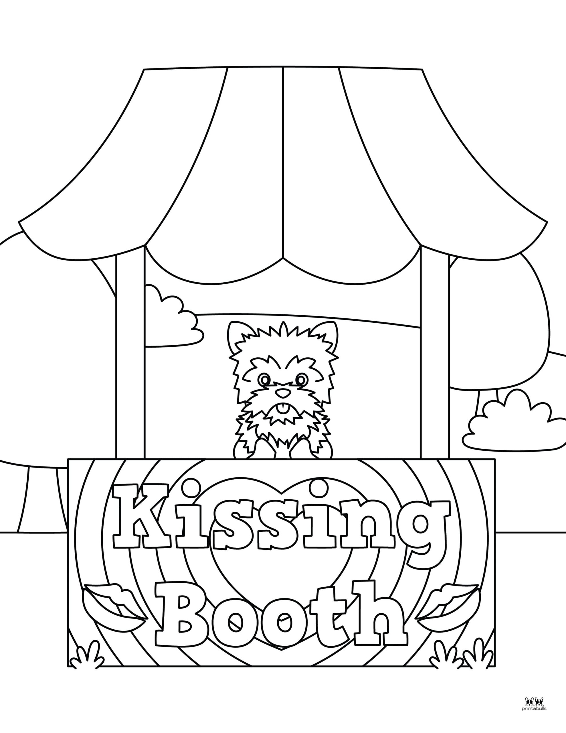 Puppy Valentine's Day Coloring Pages - FREE | Printabulls