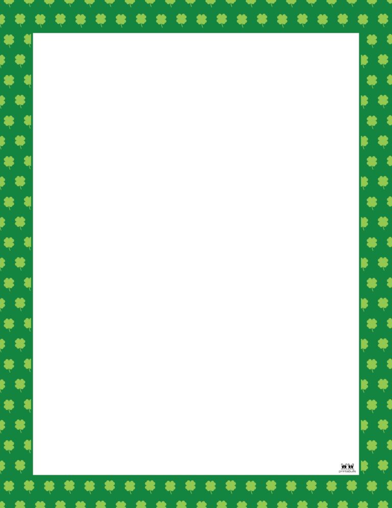 St. Patrick's Day Borders & Frames - 20 Pages | Printabulls