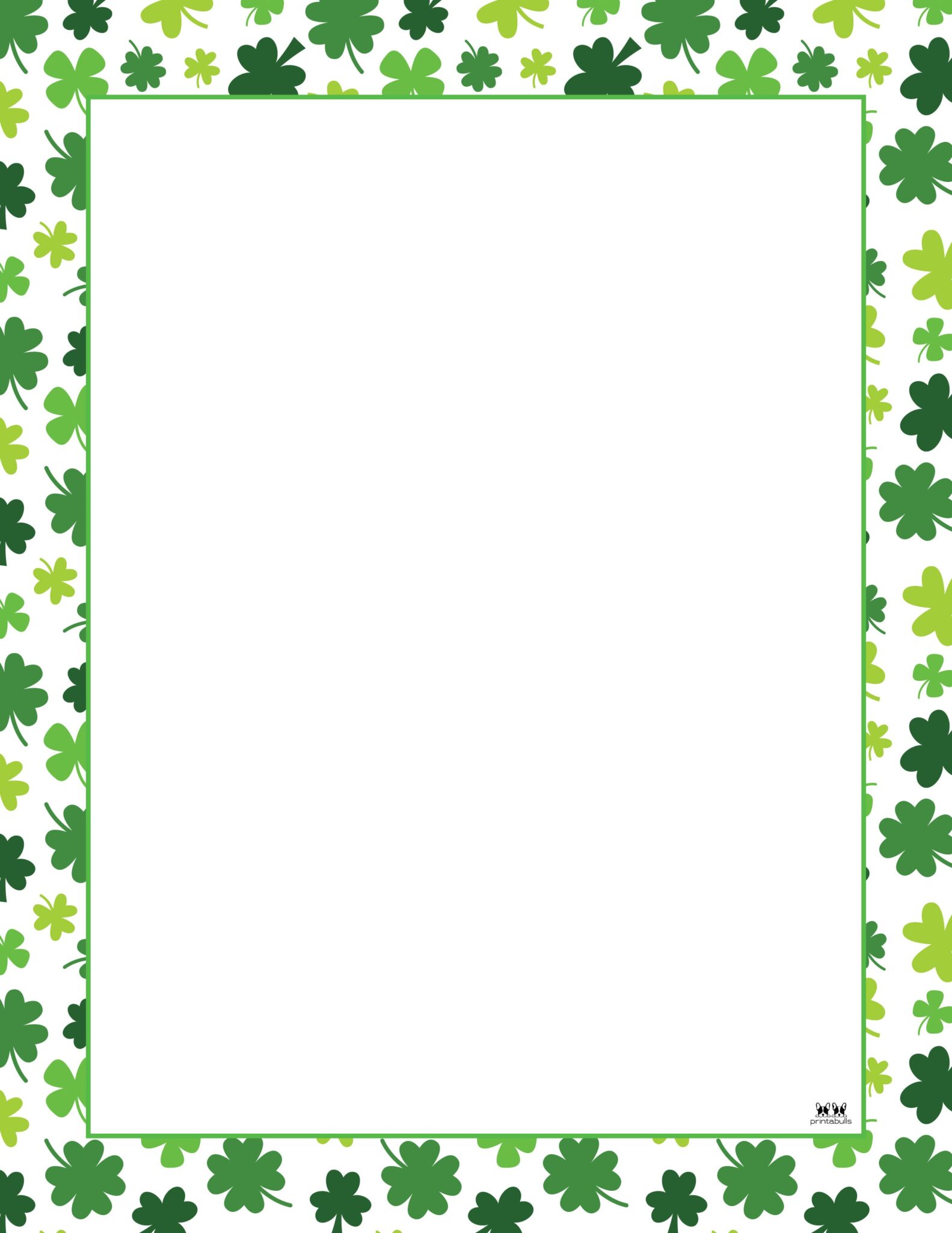 St. Patrick's Day Borders & Frames - 20 Pages - PrintaBulk