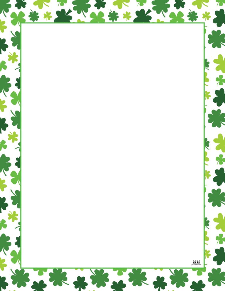 St. Patrick's Day Borders & Frames - 20 Pages | Printabulls