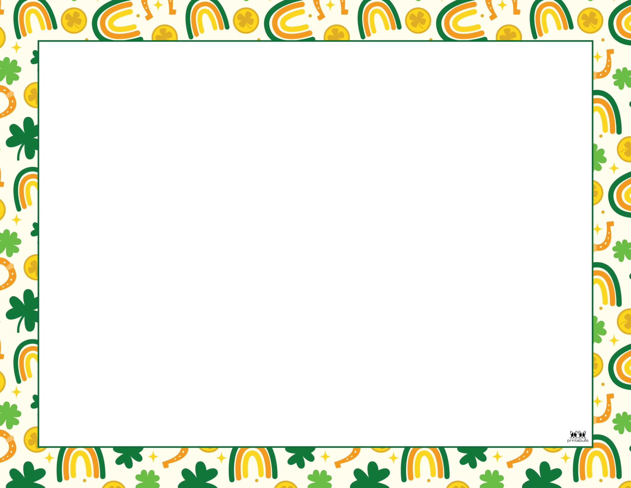 St. Patrick's Day Borders & Frames - 20 Pages - PrintaBulk