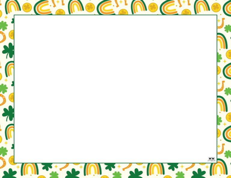 St. Patrick's Day Borders & Frames - 20 Pages - PrintaBulk