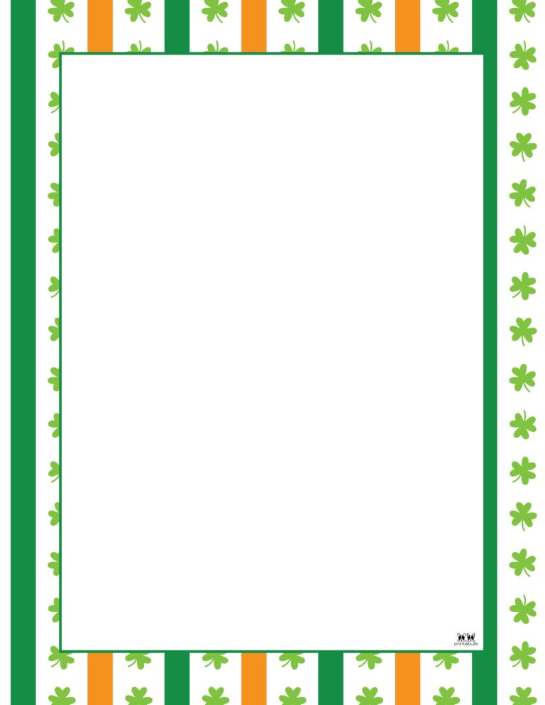 St. Patrick's Day Borders & Frames - 20 Pages | Printabulls