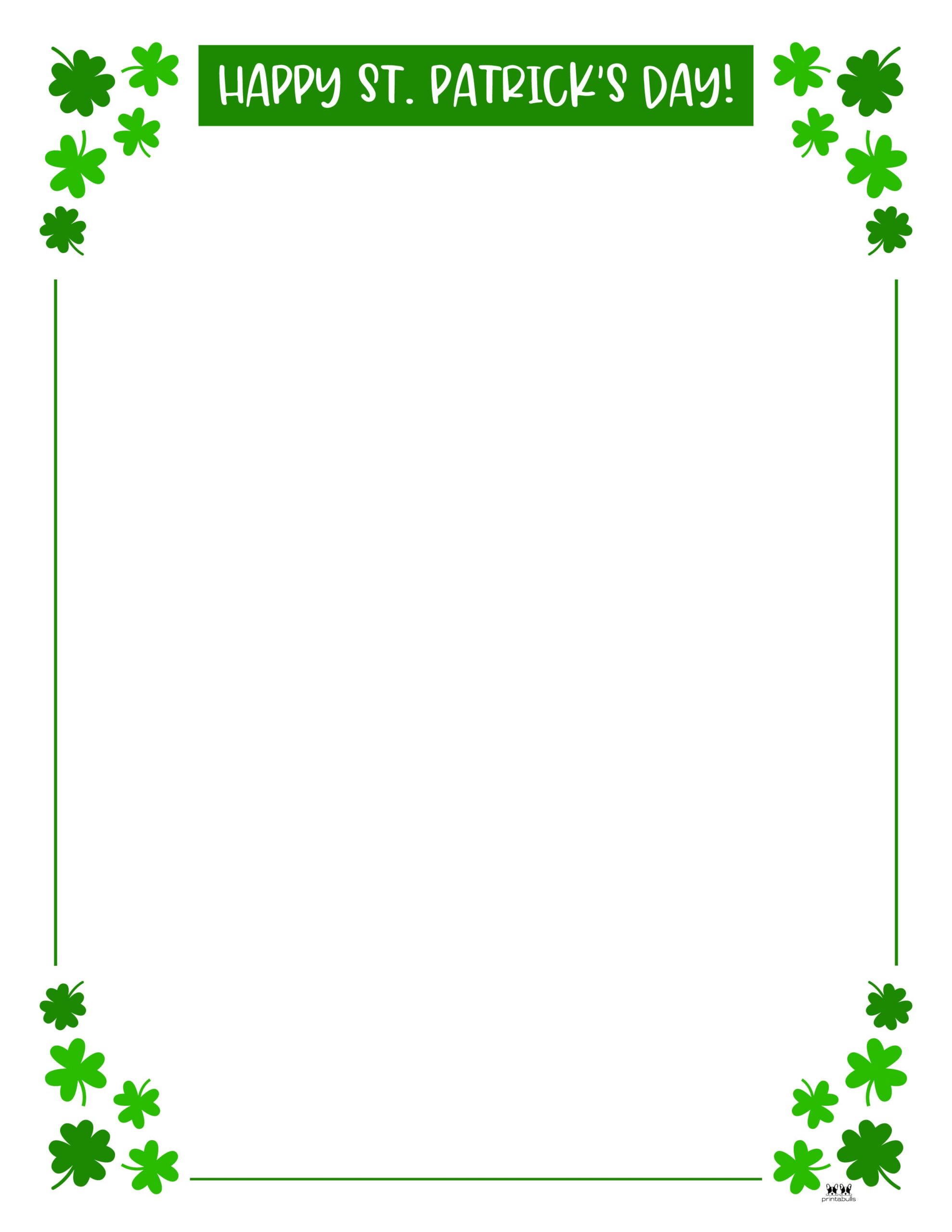 St. Patrick's Day Borders & Frames - 20 Pages | Printabulls