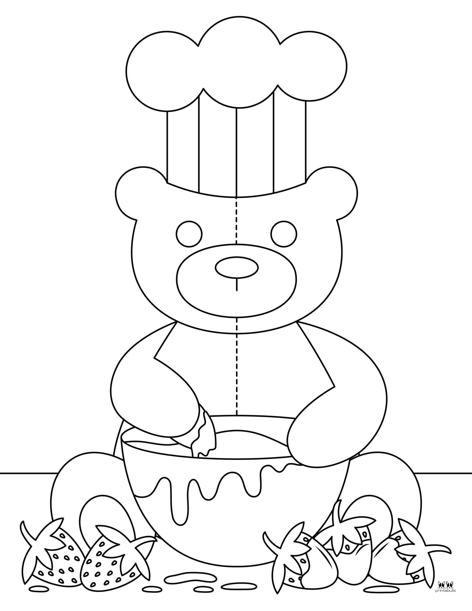 Teddy Bear Valentine's Day Coloring Pages | Printabulls