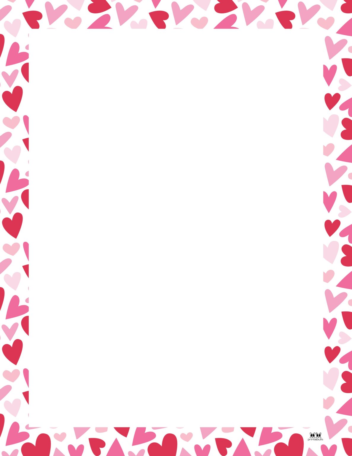 Valentine's Day Borders & Frames - 30 Pages | Printabulls
