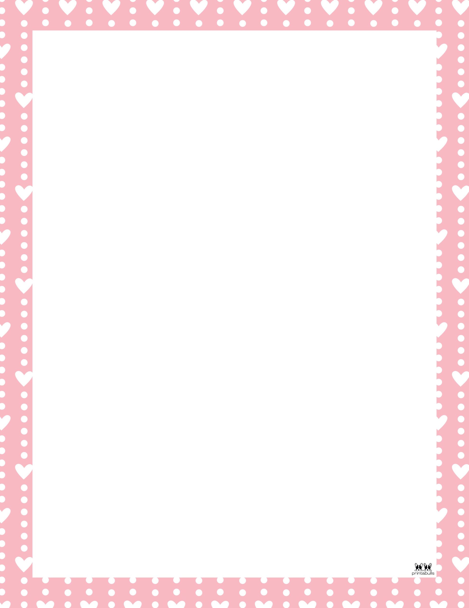 Valentine's Day Borders & Frames - 30 Pages | Printabulls