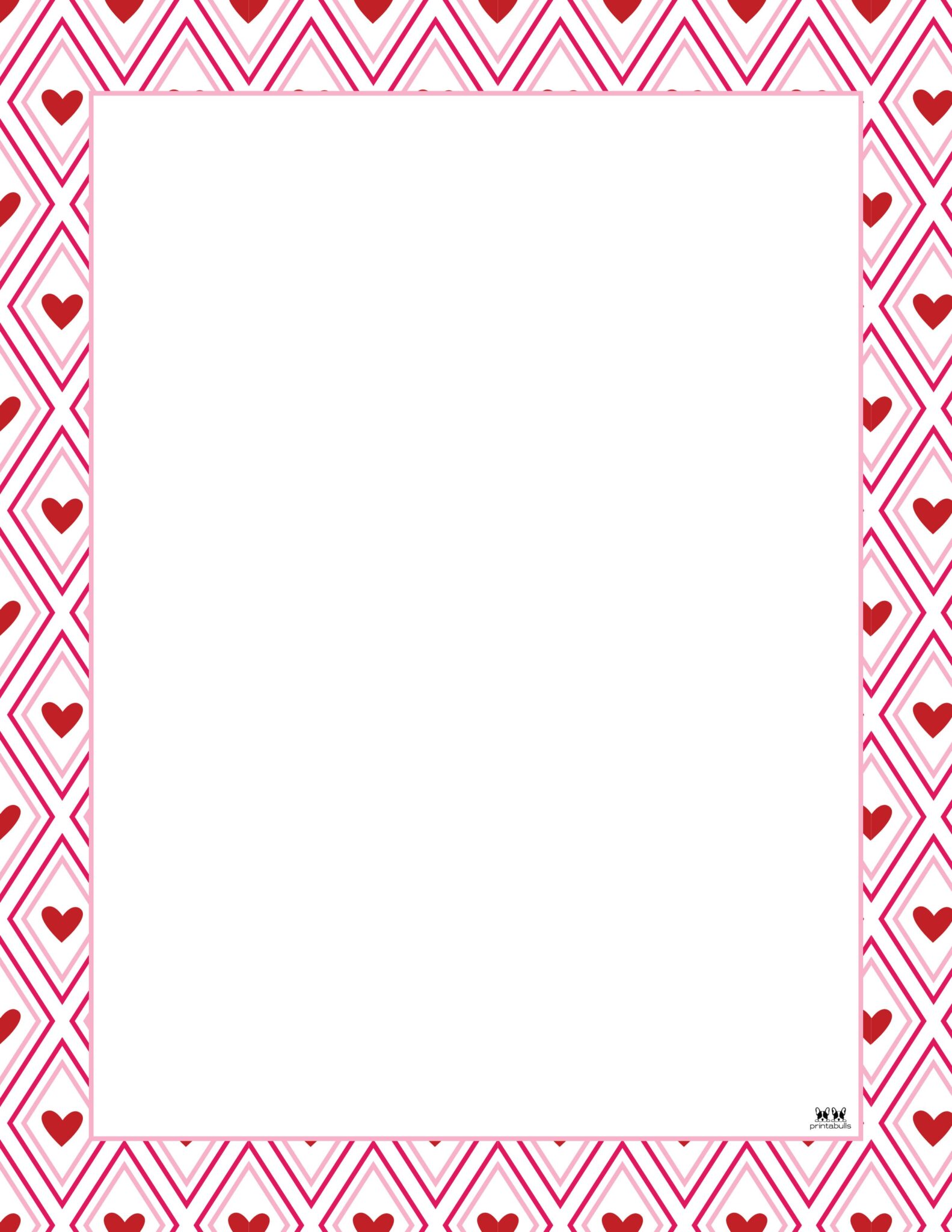 Valentine's Day Borders & Frames - 30 Pages | Printabulls