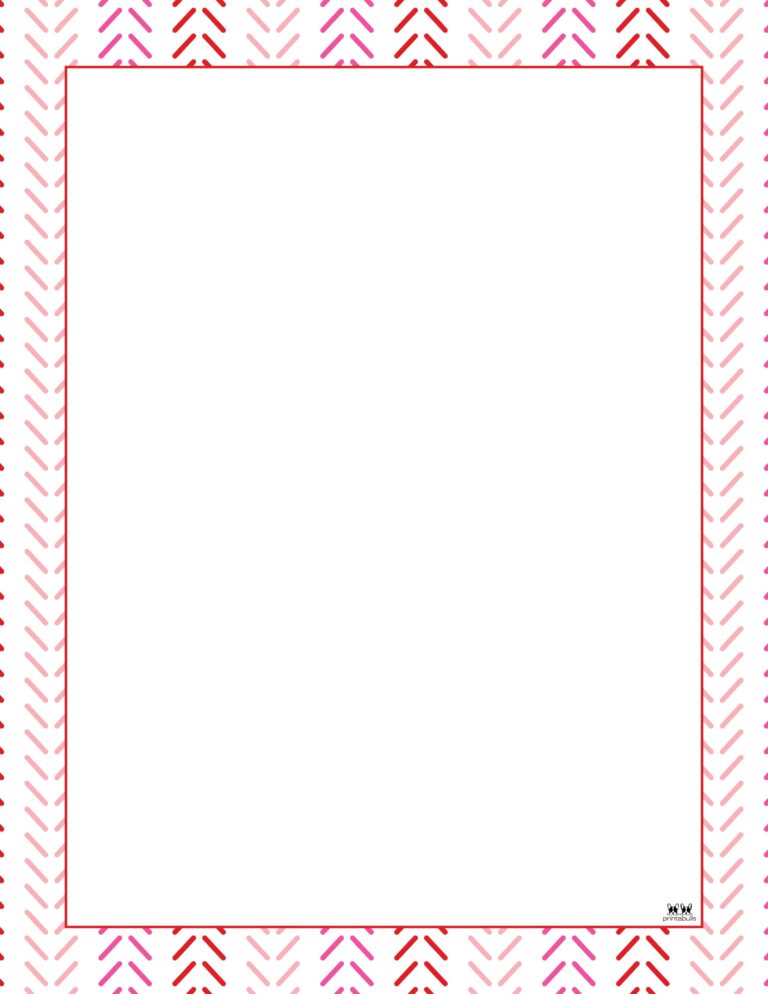 Valentine's Day Borders & Frames - 30 Pages | Printabulls