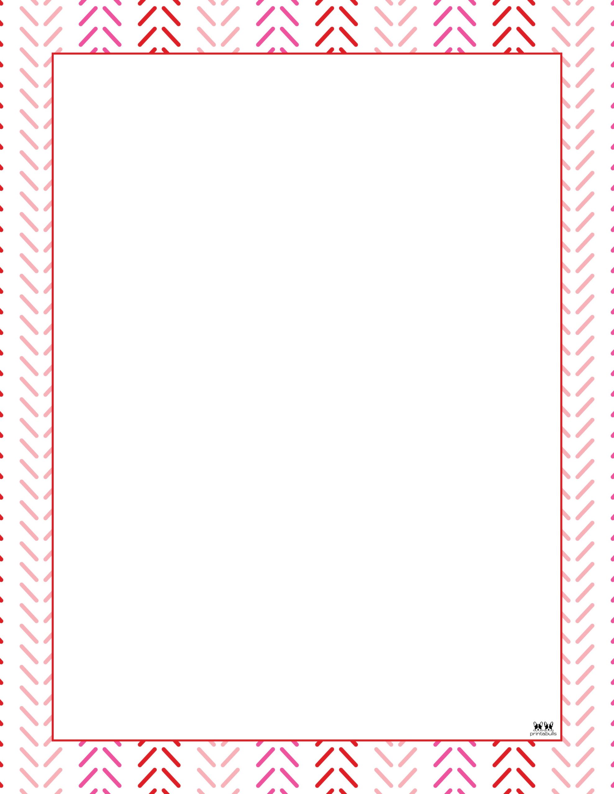 Valentine's Day Borders & Frames - 30 Pages | Printabulls
