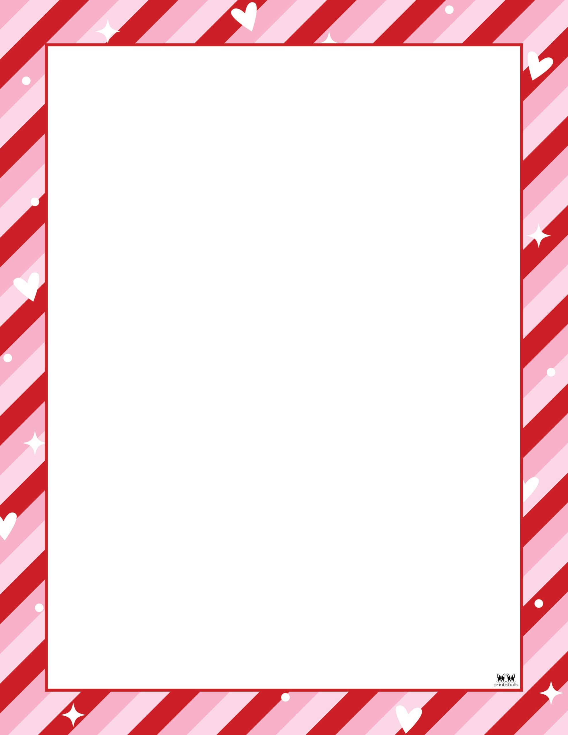 Valentine's Day Borders & Frames - 30 Pages | Printabulls