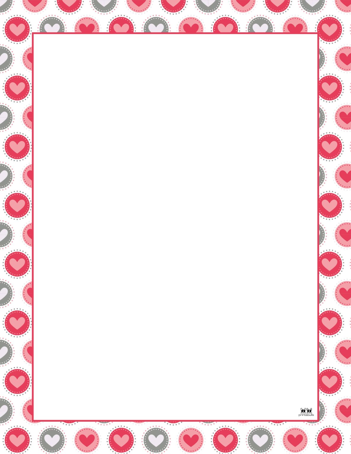 Valentine's Day Borders & Frames - 30 Pages | Printabulls