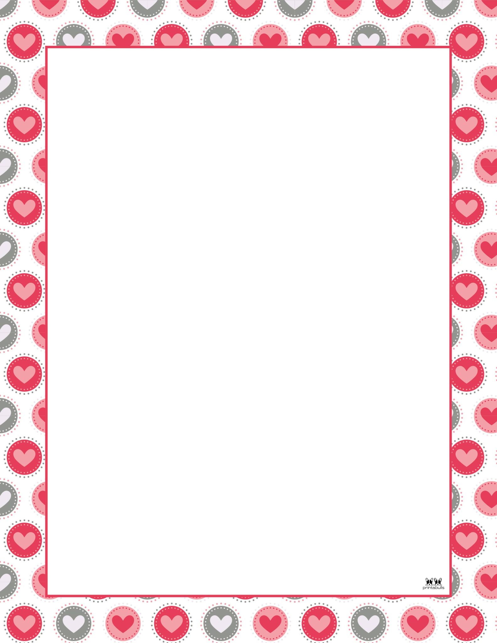 Valentine's Day Borders & Frames - 30 Pages | Printabulls