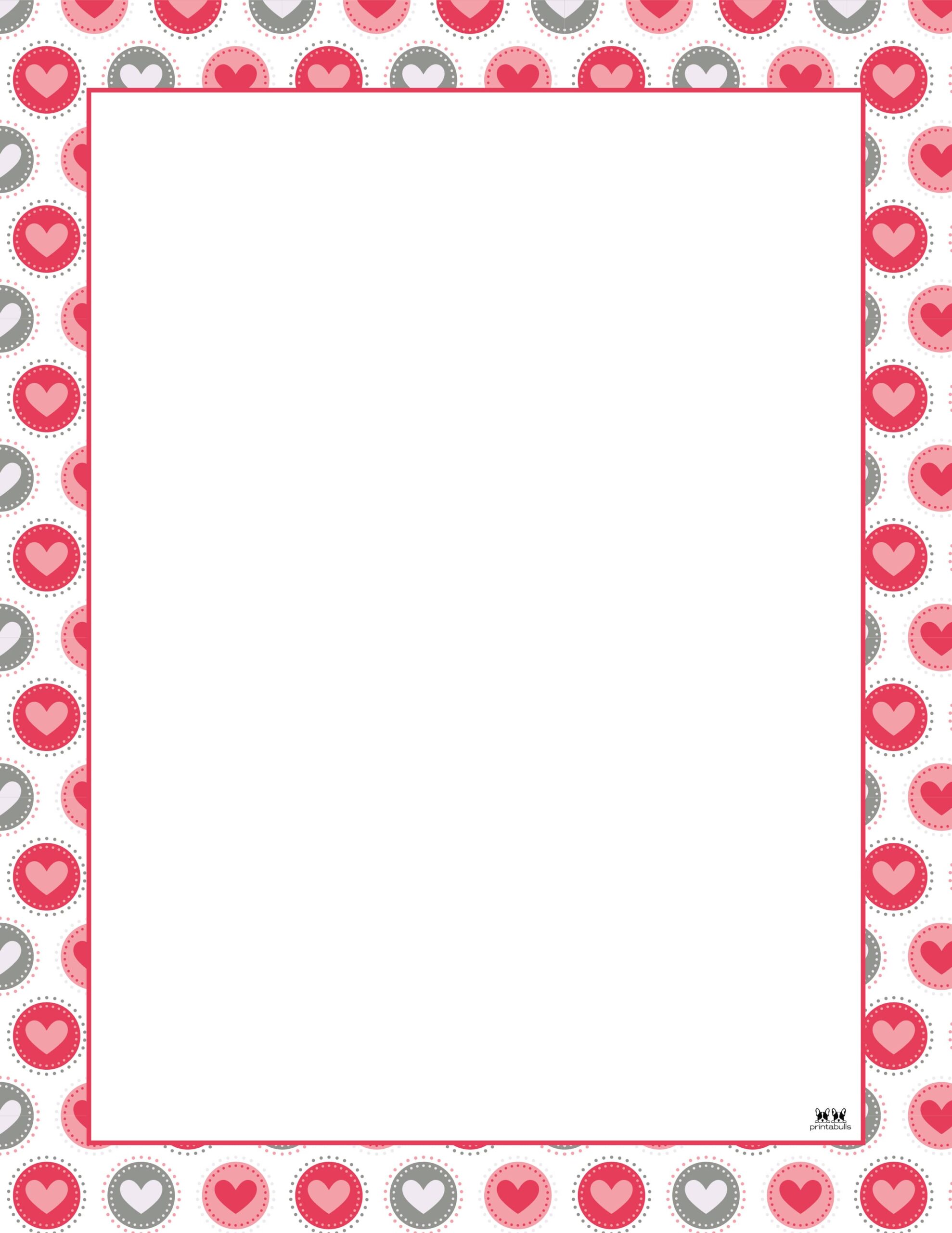 Valentine's Day Borders & Frames - 30 Pages | Printabulls