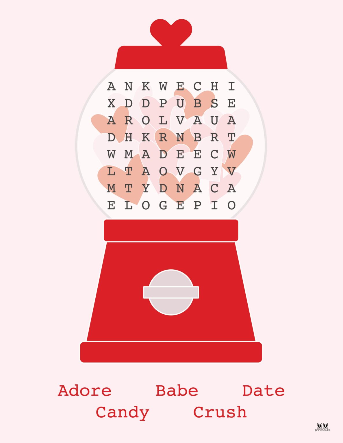 Valentine's Day Word Searches - 20 FREE Pages | Printabulls