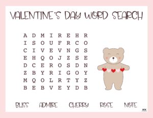 Valentine's Day Word Searches - 20 FREE Pages | Printabulls