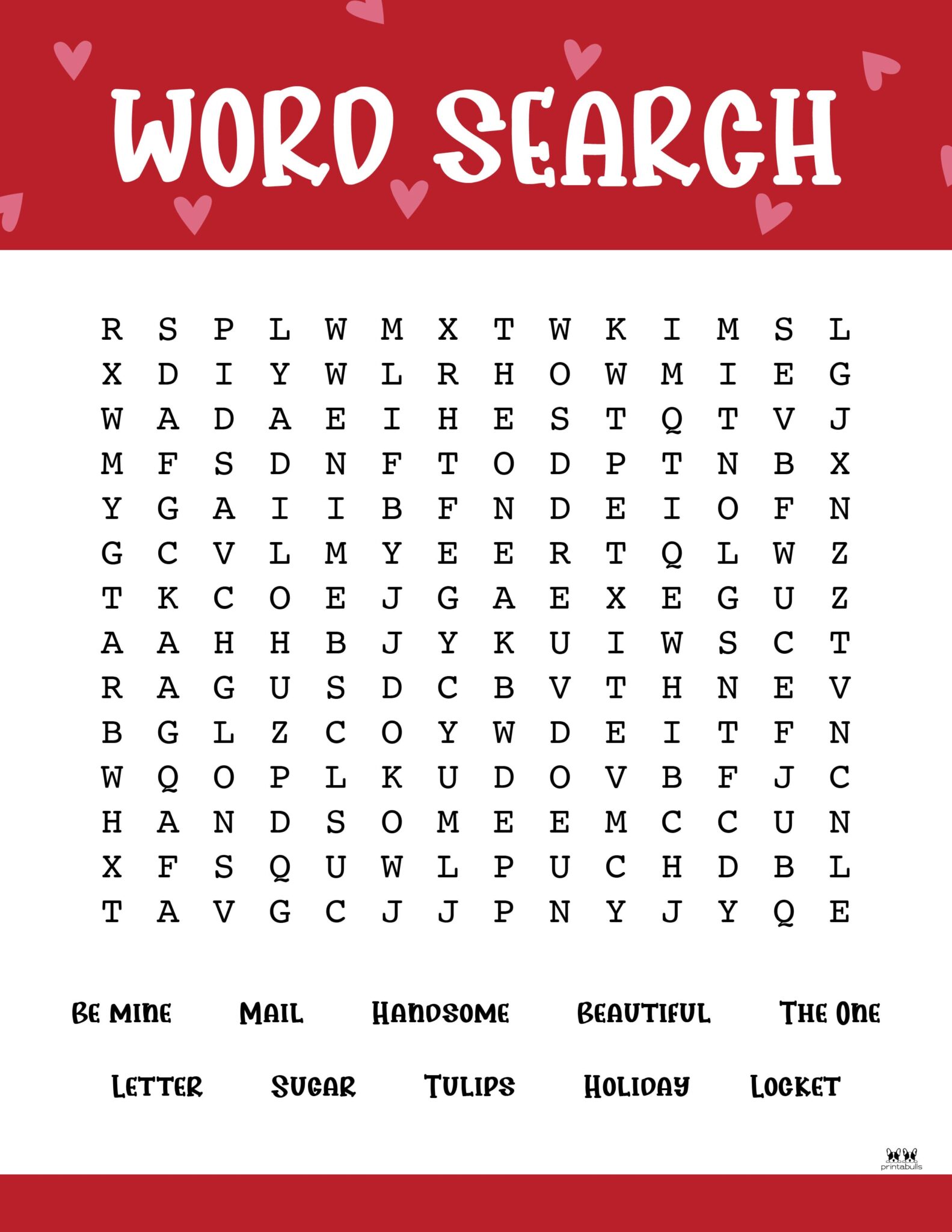 Valentine's Day Word Searches - 20 FREE Pages | Printabulls