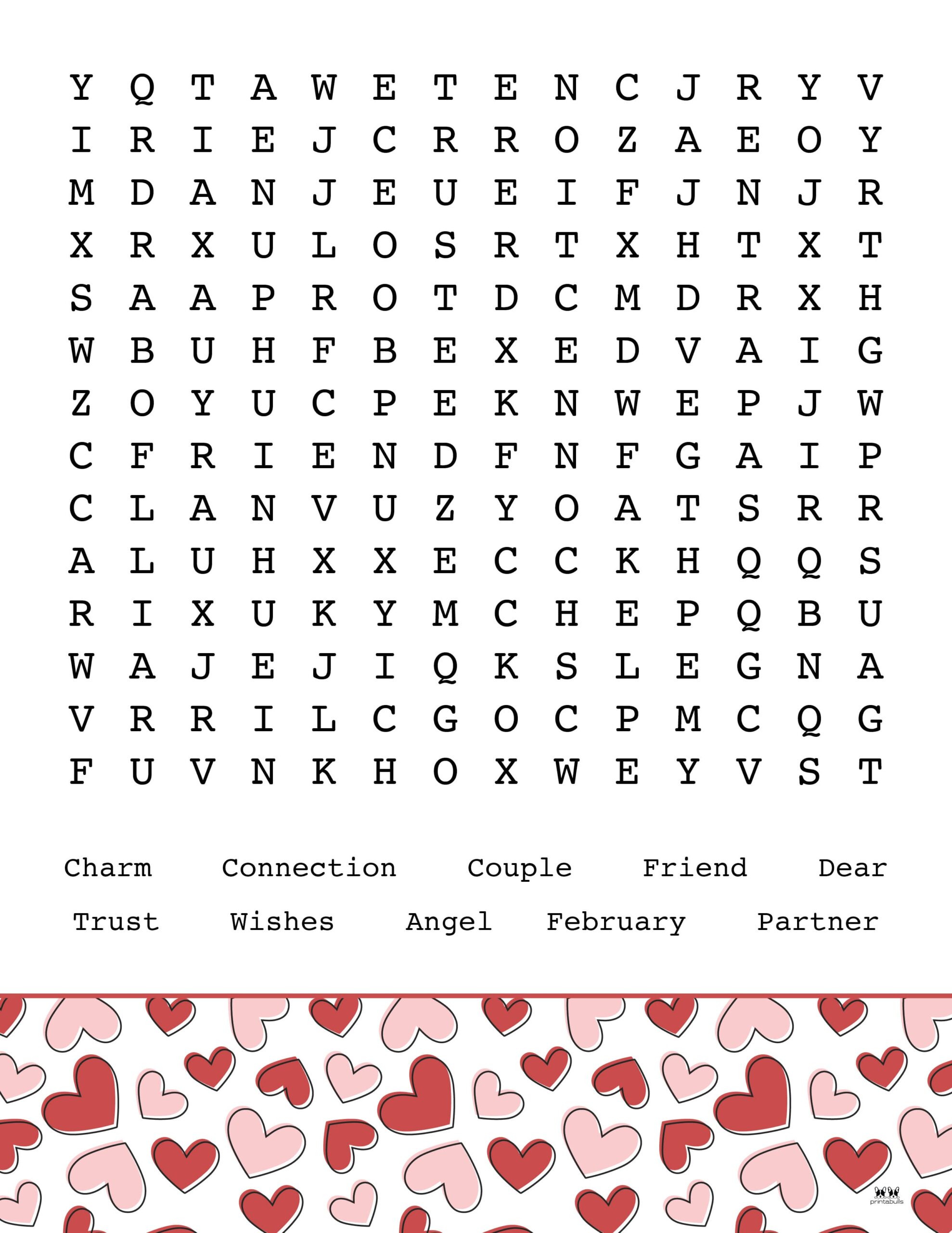 Valentine's Day Word Searches - 20 FREE Pages | Printabulls