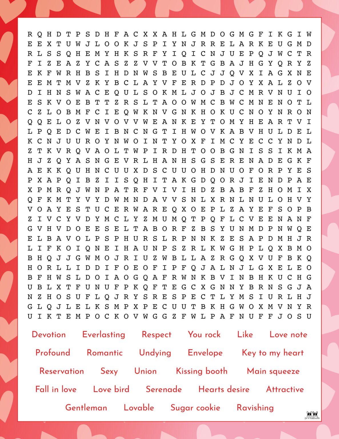 Valentine's Day Word Searches - 20 FREE Pages | Printabulls