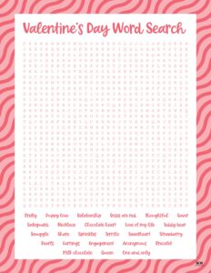 Valentine's Day Word Searches - 20 FREE Pages | Printabulls