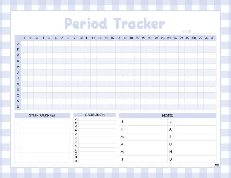 Period Trackers - 25 FREE Trackers | Printabulls