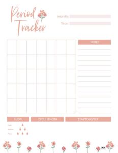 Period Trackers - 25 FREE Trackers | Printabulls