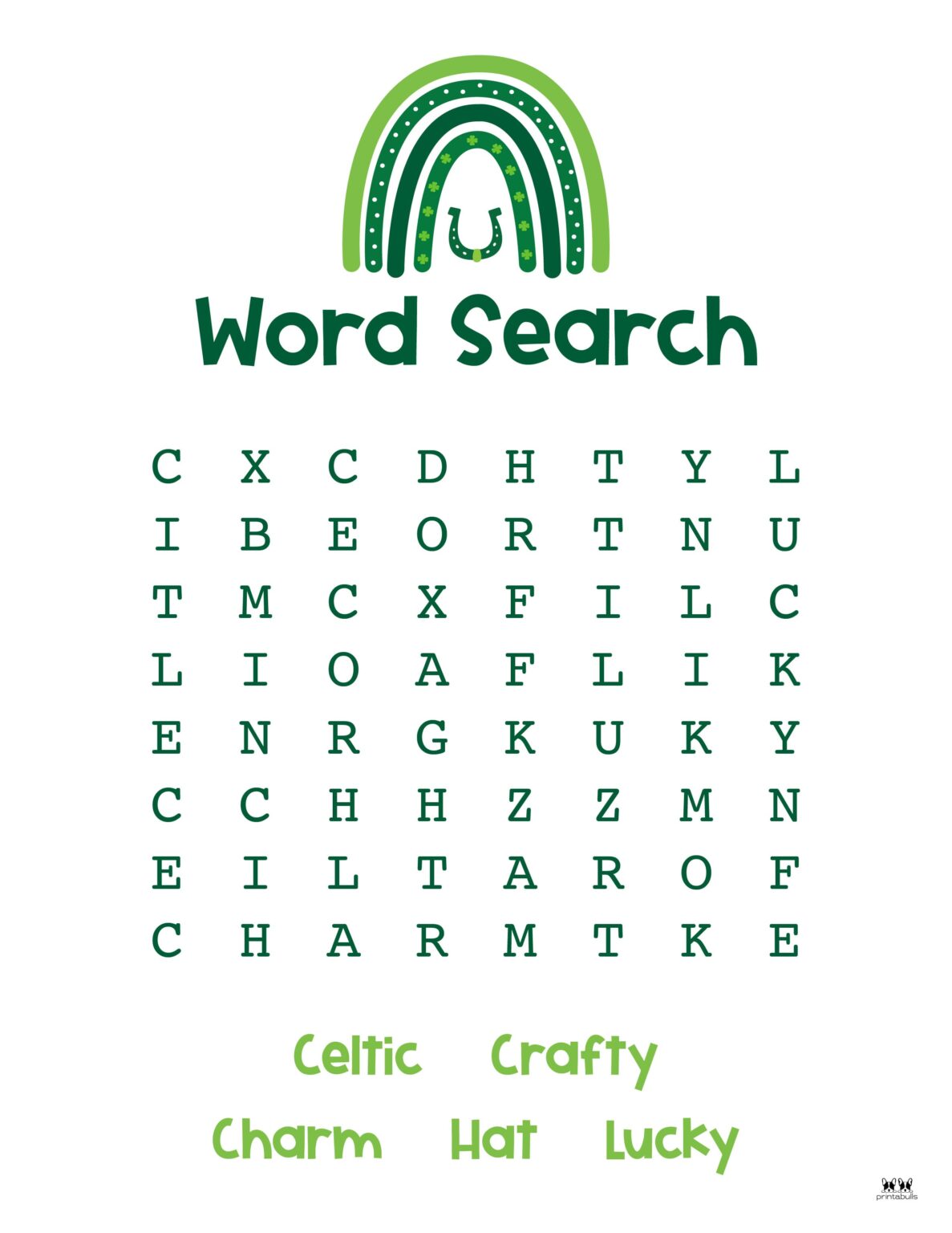 St. Patrick's Day Word Searches - 20 Pages | Printabulls