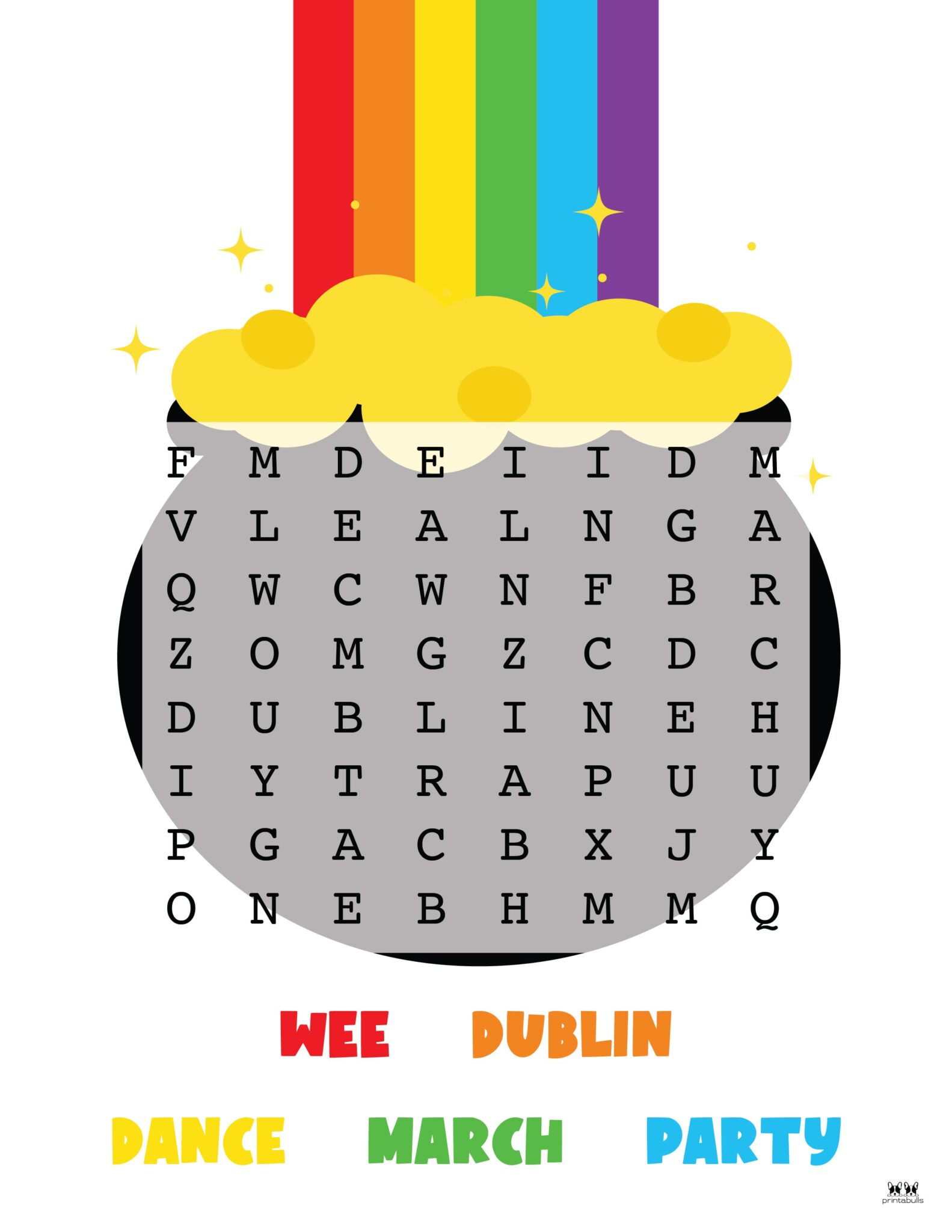 St. Patrick's Day Word Searches - 20 Pages | Printabulls