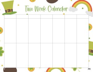 2 Week Calendars - 151 FREE Calendars | Printabulls
