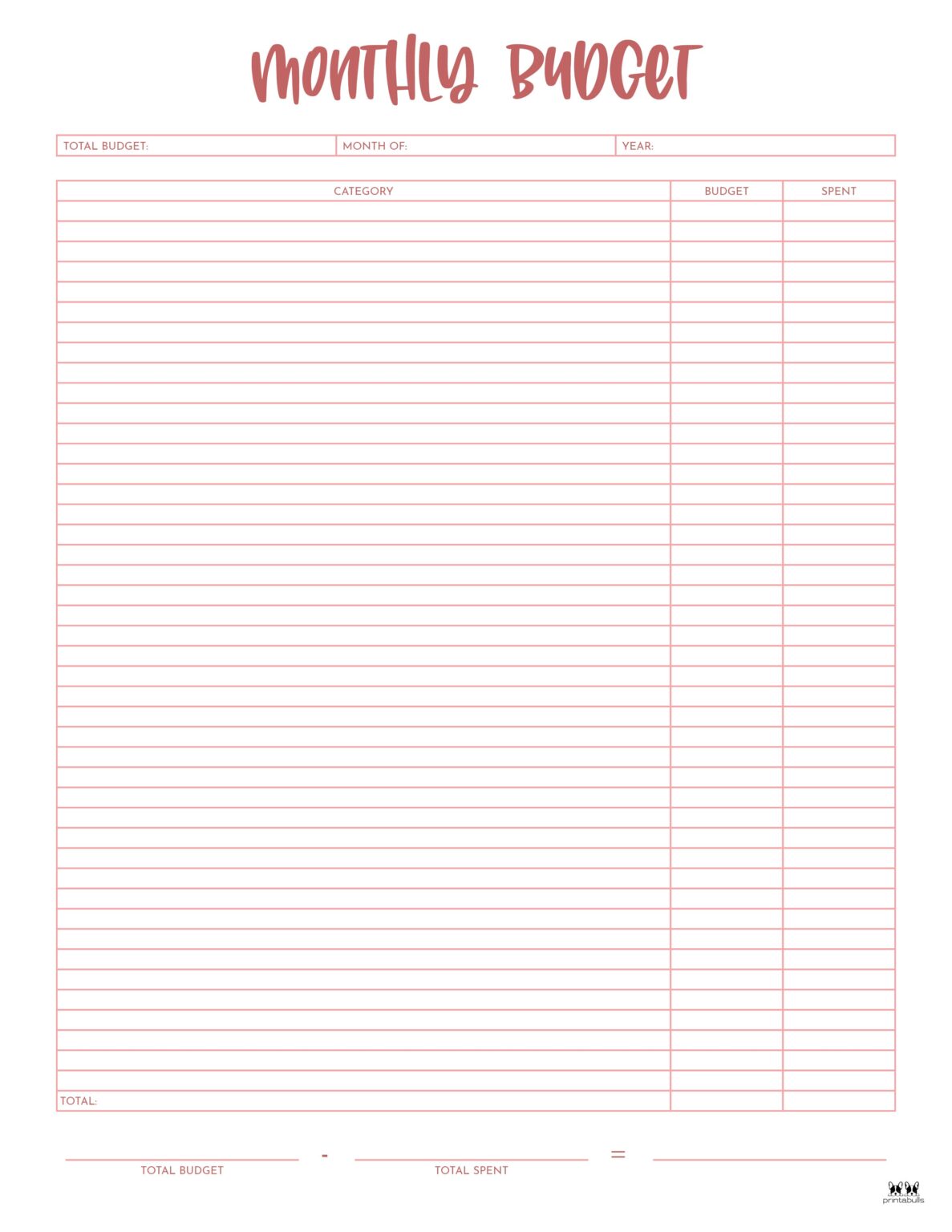 Cash Envelope Budget System Sets - 7 Sets | Printabulls