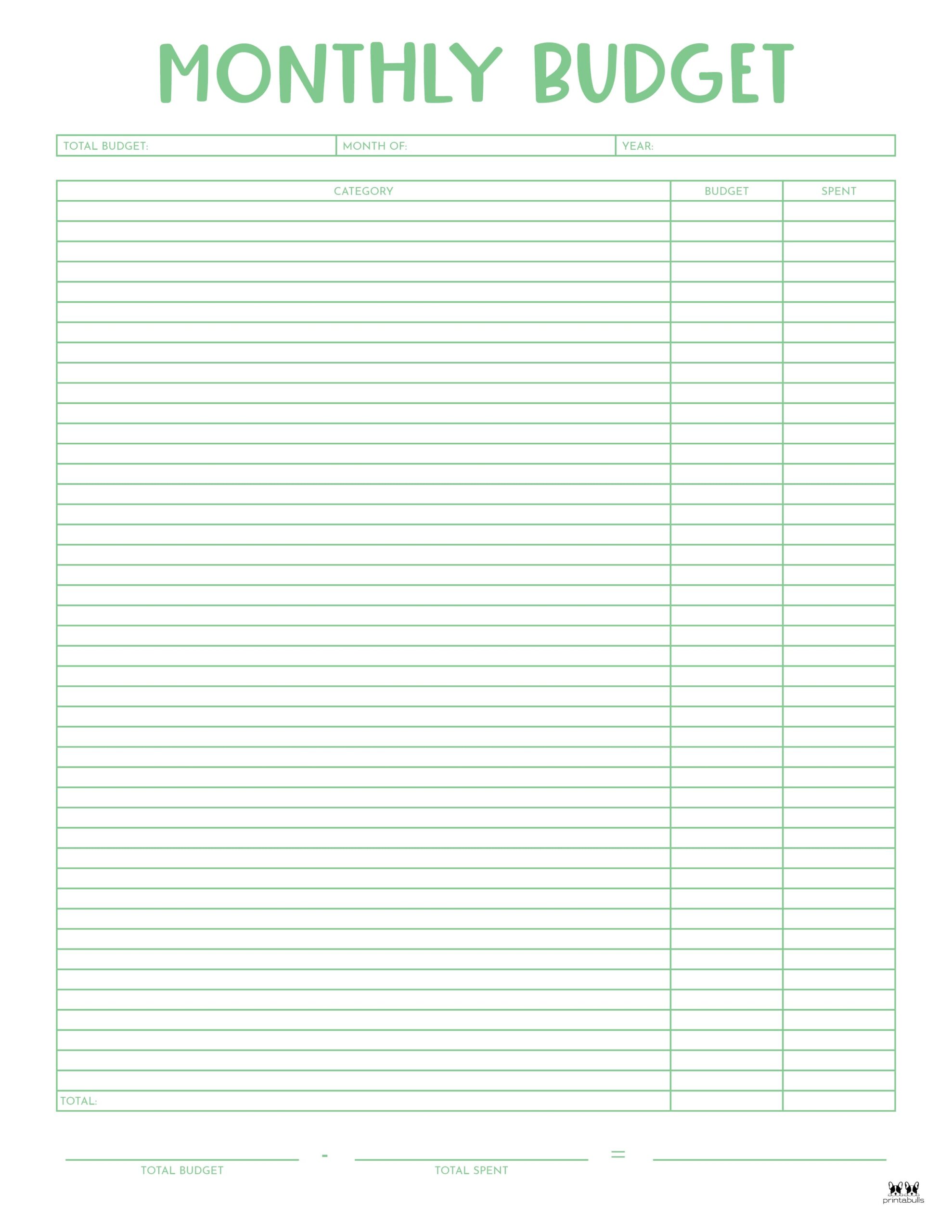 Cash Envelope Budget System Sets - 7 Sets | Printabulls