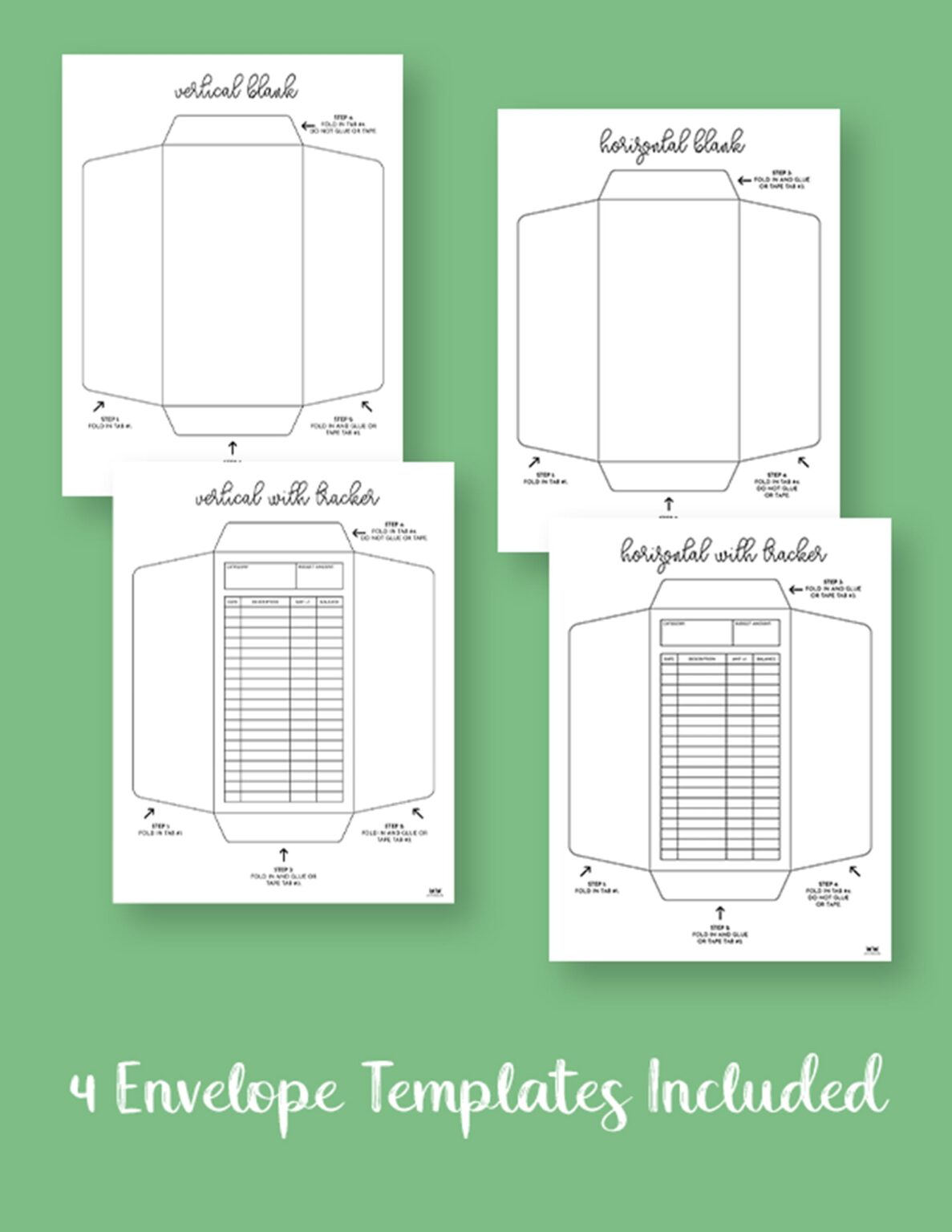 Cash Envelope Budget System Sets - 7 Sets | Printabulls