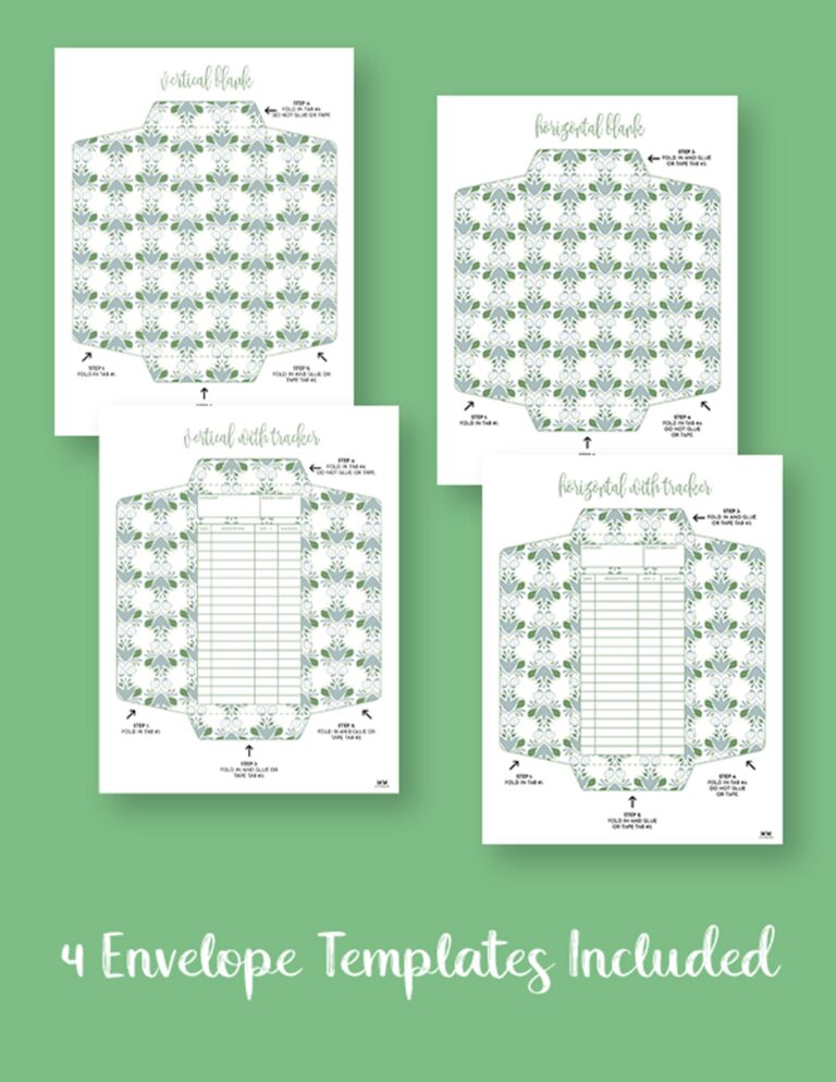 Cash Envelope Budget System Sets - 7 Sets | Printabulls