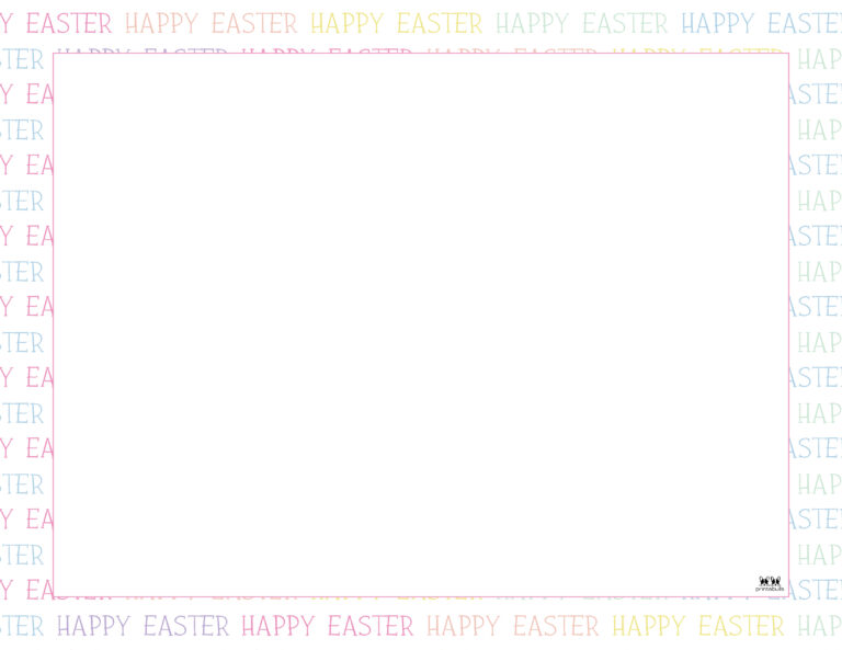 Easter Borders & Frames - 40 Pages - PrintaBulk