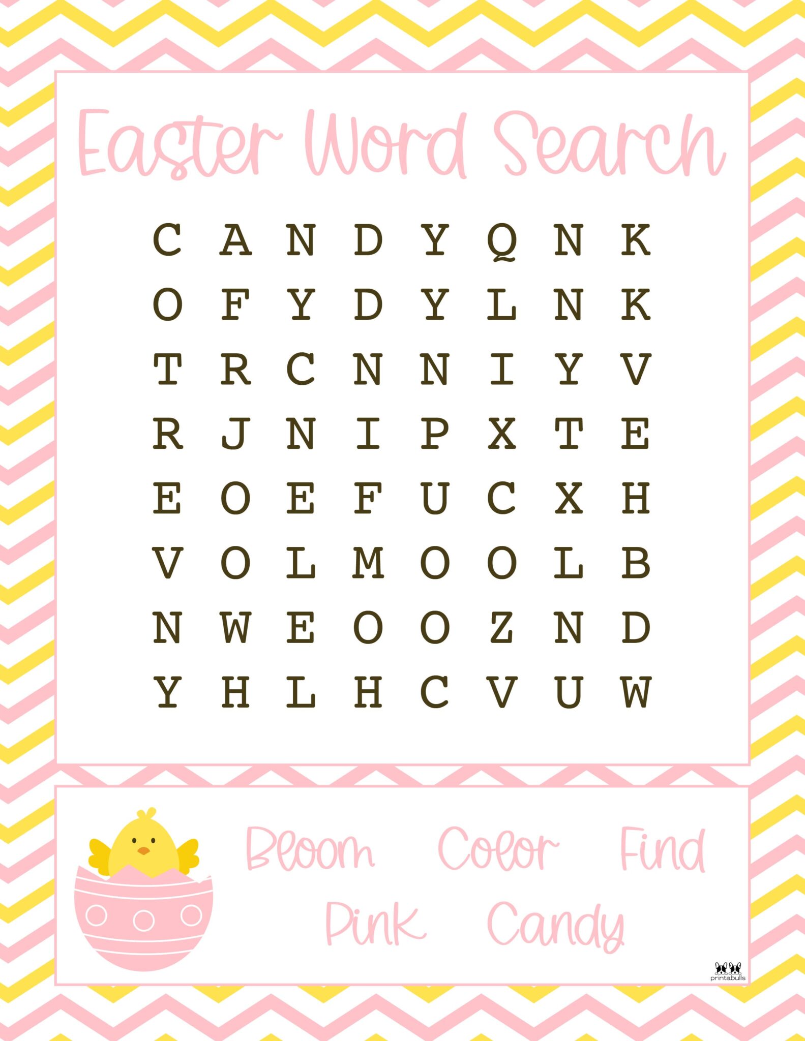 Easter Word Searches - 20 Pages | Printabulls
