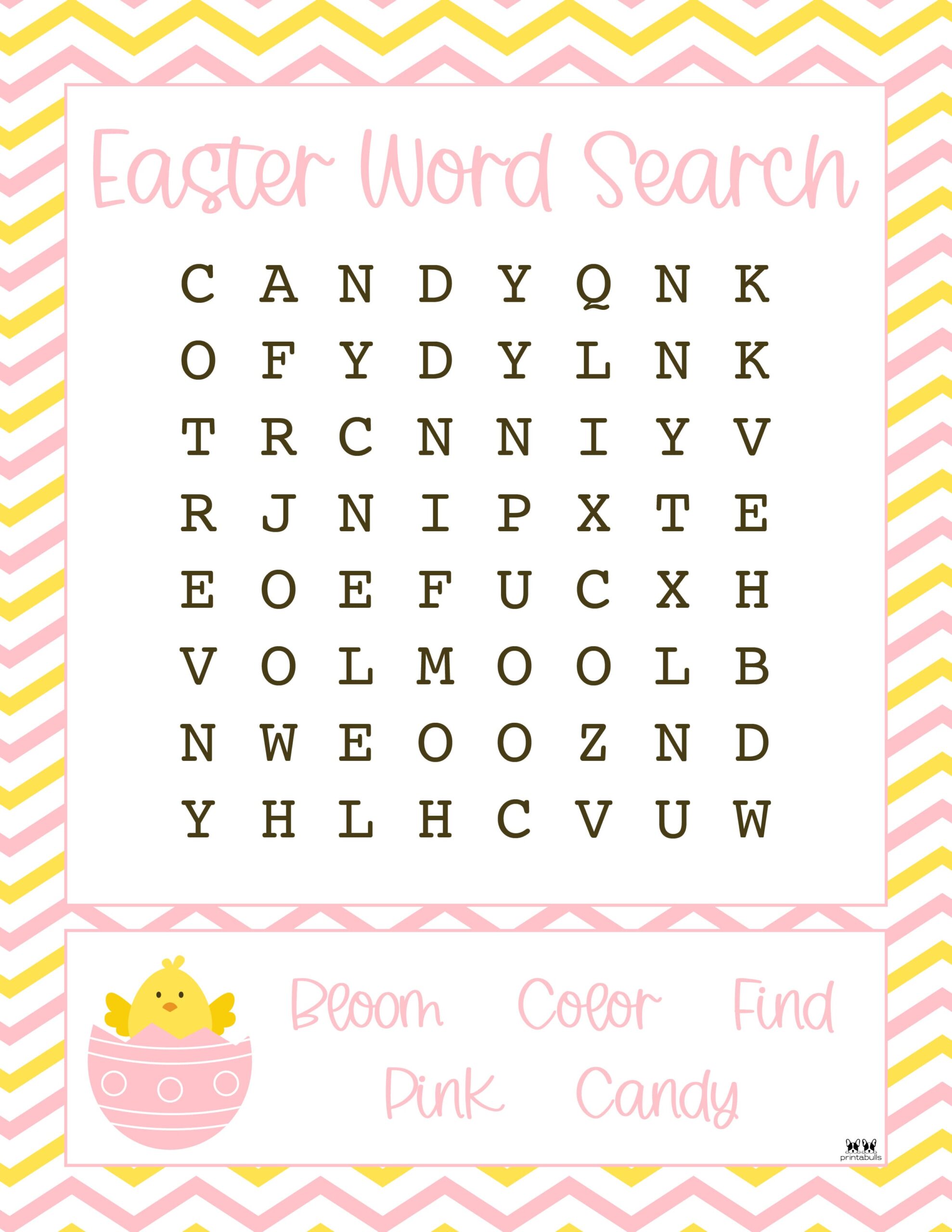 Easter Word Searches - 20 Pages | Printabulls
