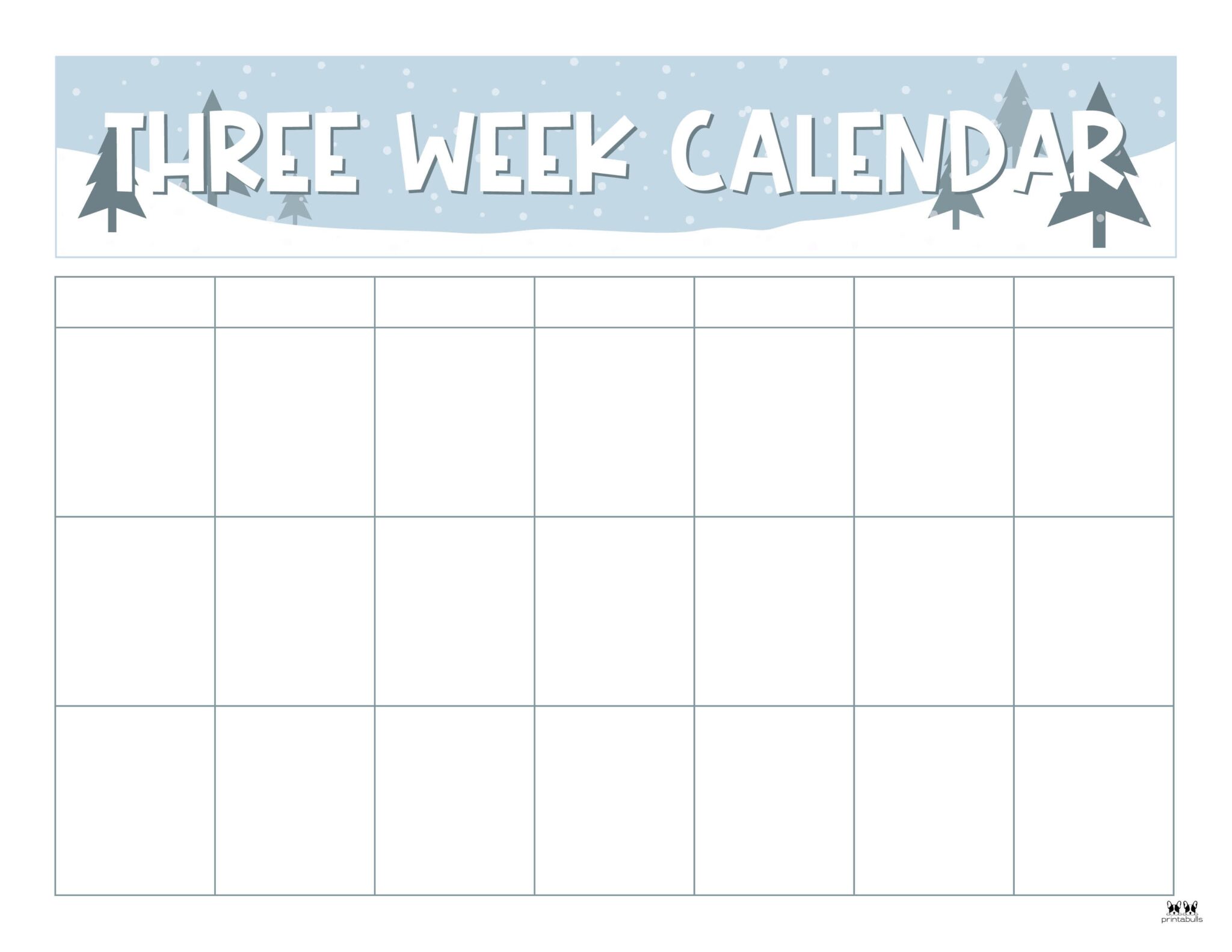 3 Week Calendars - 151 FREE Calendars | Printabulls
