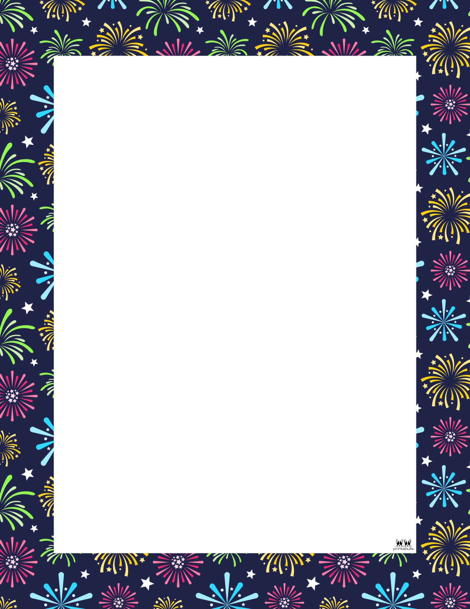 4th of July Borders & Frames - 20 Pages | Printabulls