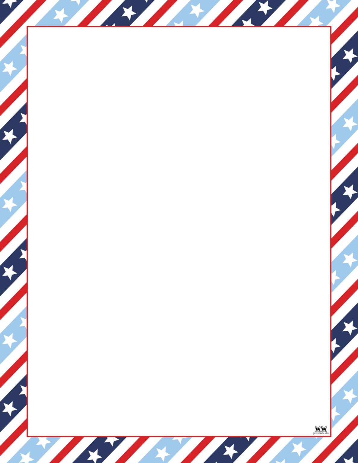 4th of July Borders & Frames - 20 Pages | Printabulls