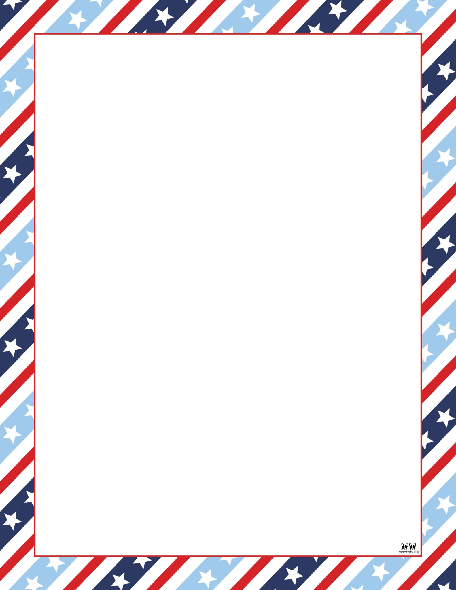 4th of July Borders & Frames - 20 Pages | Printabulls
