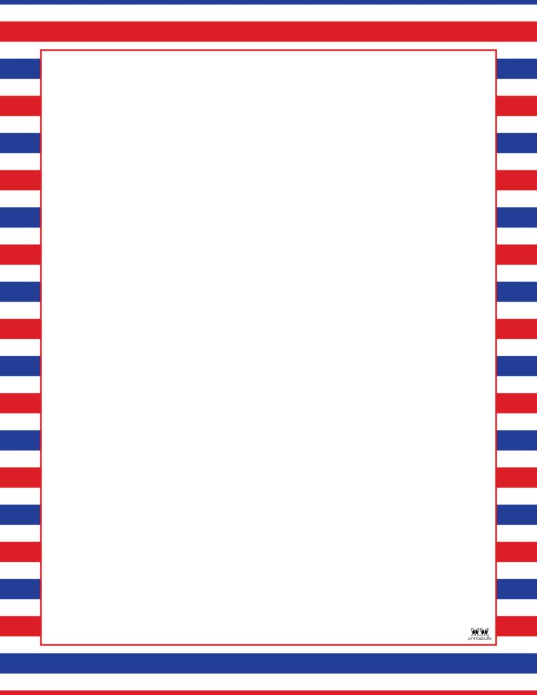 4th of July Borders & Frames - 20 Pages | Printabulls