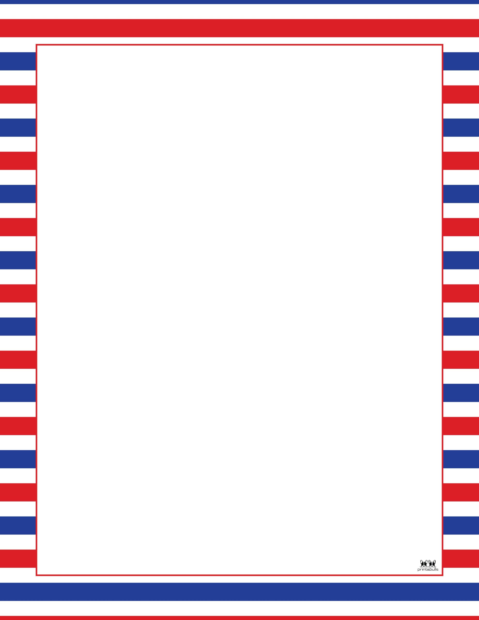 4th of July Borders & Frames - 20 Pages | Printabulls