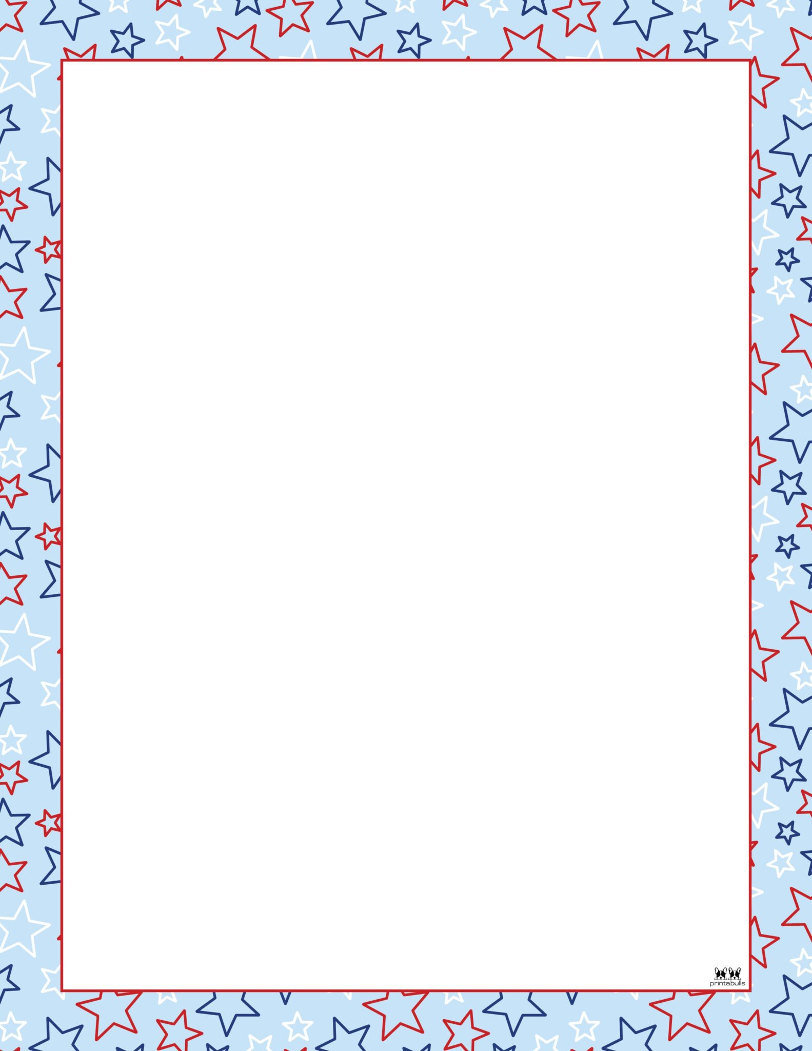 4th of July Borders & Frames - 20 Pages | Printabulls
