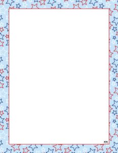 4th of July Borders & Frames - 20 Pages | Printabulls