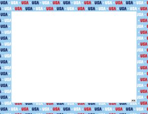 4th of July Borders & Frames - 20 Pages | Printabulls