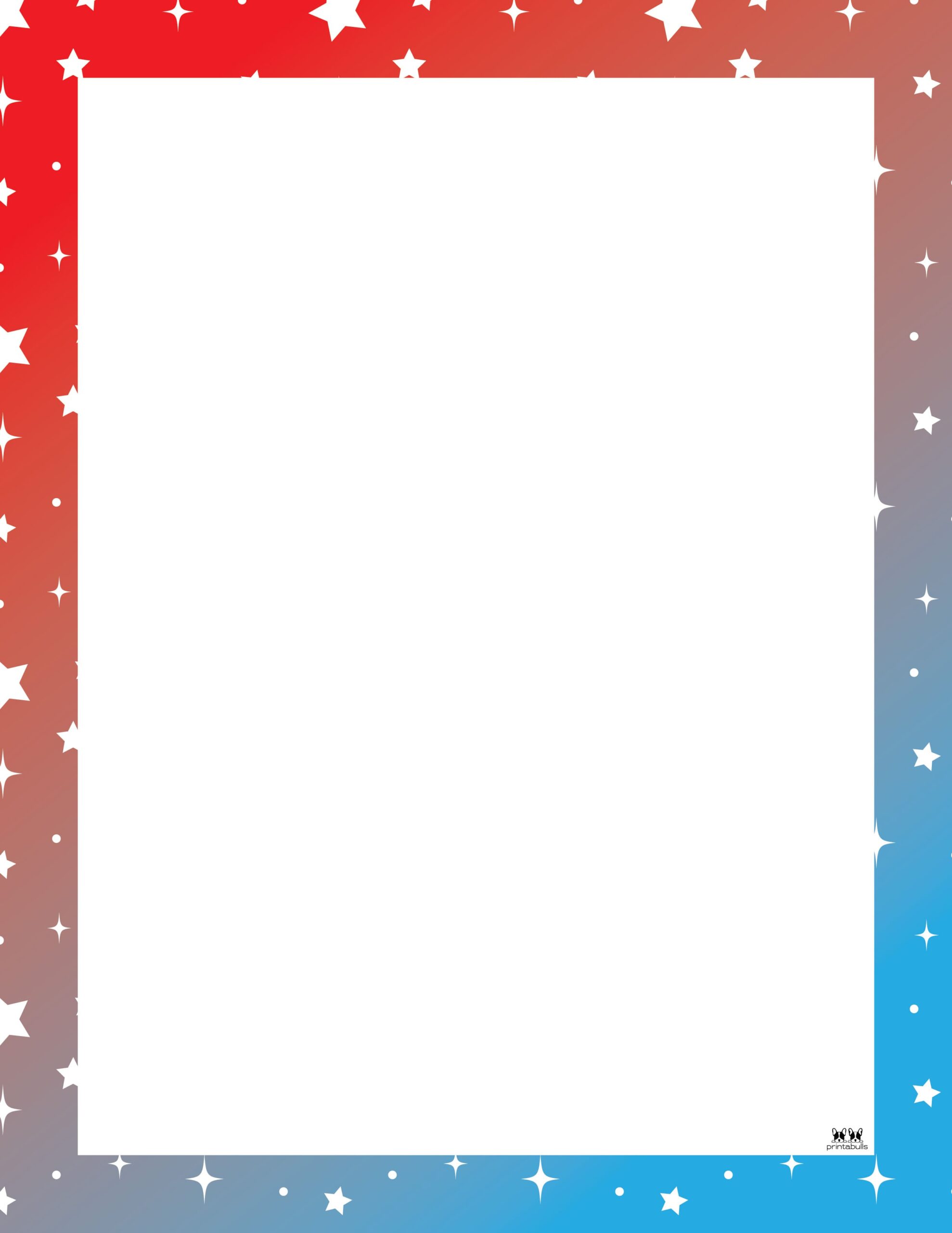 4th of July Borders & Frames - 20 Pages | Printabulls