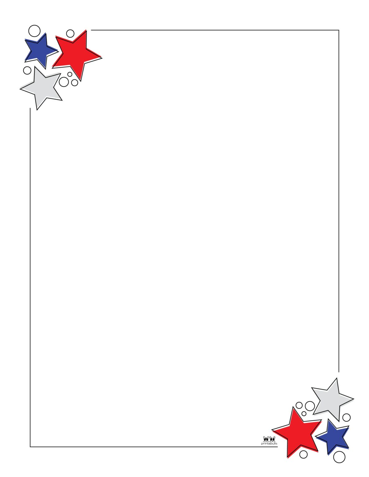 4th of July Borders & Frames - 20 Pages | Printabulls