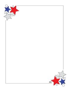 4th of July Borders & Frames - 20 Pages | Printabulls