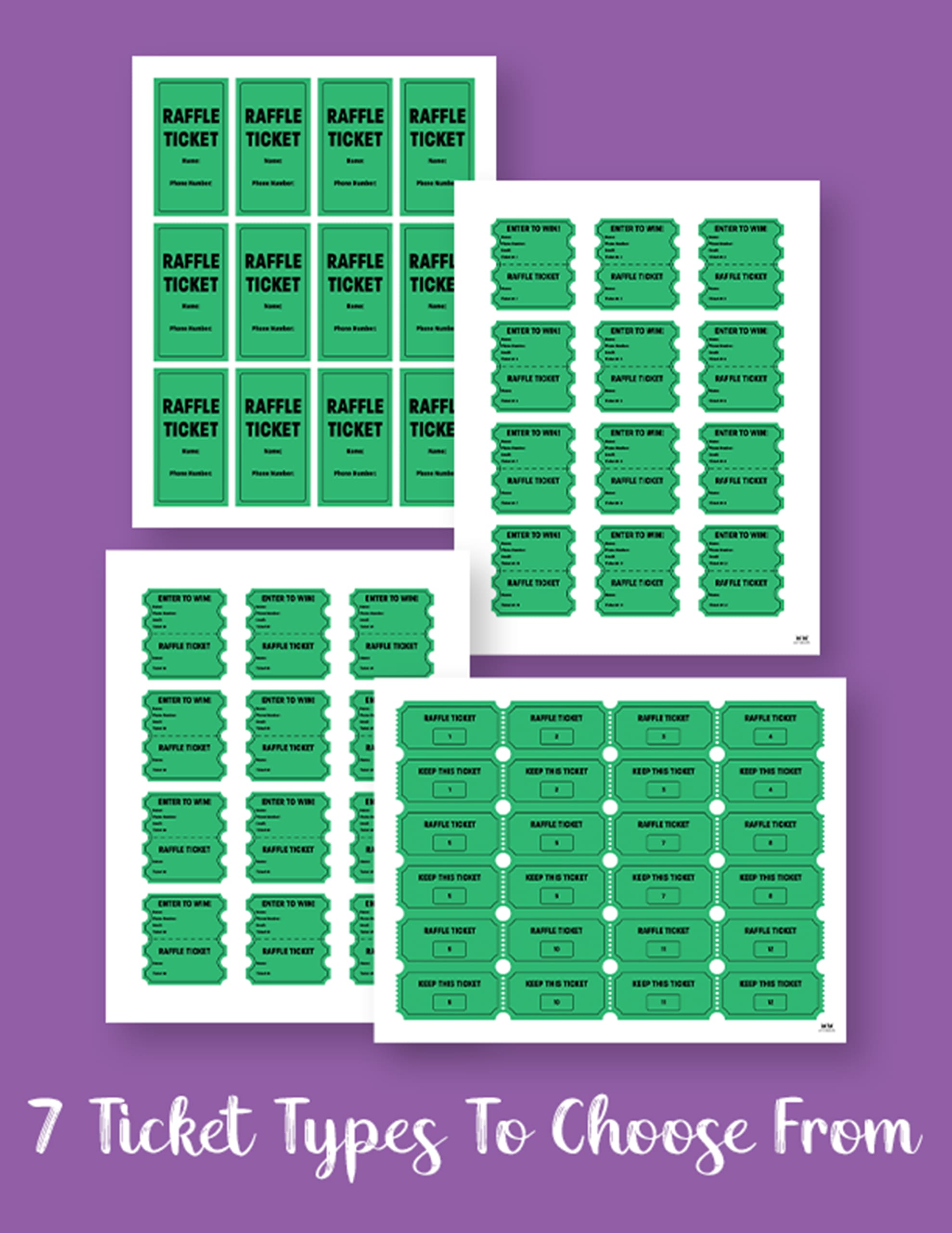 Printable Raffle Tickets | Printabulls